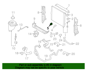 17-11-7-598-791 - Radiator Insulator 2007-2019 BMW | AutoNationParts.com