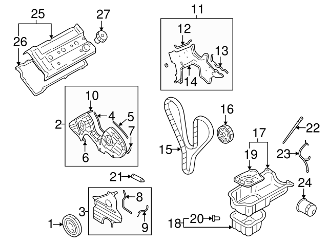 2004-2010 Kia Valve Cover Gasket 22441-37110 | Kia Automotive Parts