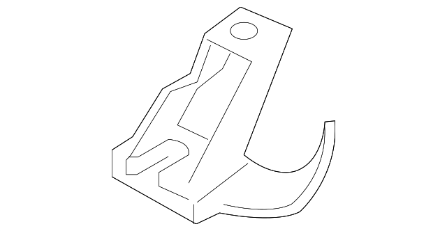 LR041471 - Radiator Support Splash Shield Bracket - 2013-2020 Land ...