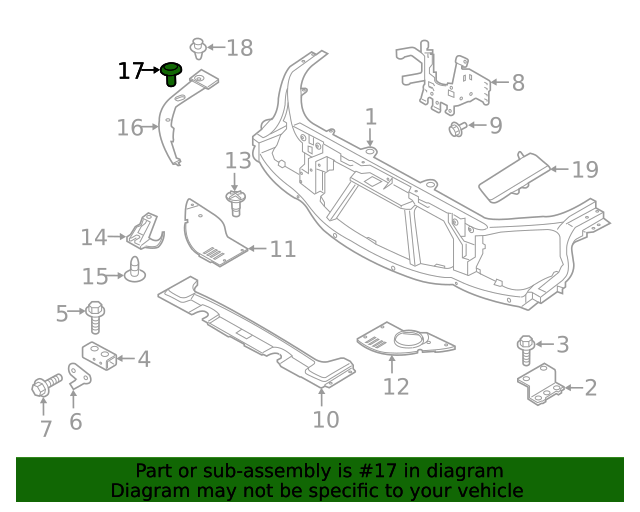 2013-2022 Land Rover Side Shield Plug LR032351 | JaguarParts.com