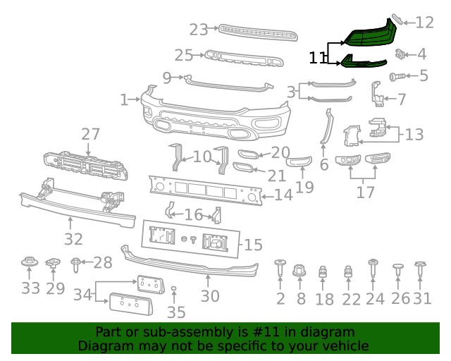 2019-2020 Ram 1500 Filler Panel 68403894AD | TascaParts.com