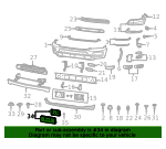 2019 Ram 1500 License Bracket 68274215AE | TascaParts.com