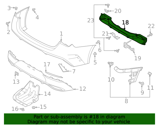 2021-2022 Kia K5 Impact Bar 86631 L3000 | TascaParts.com