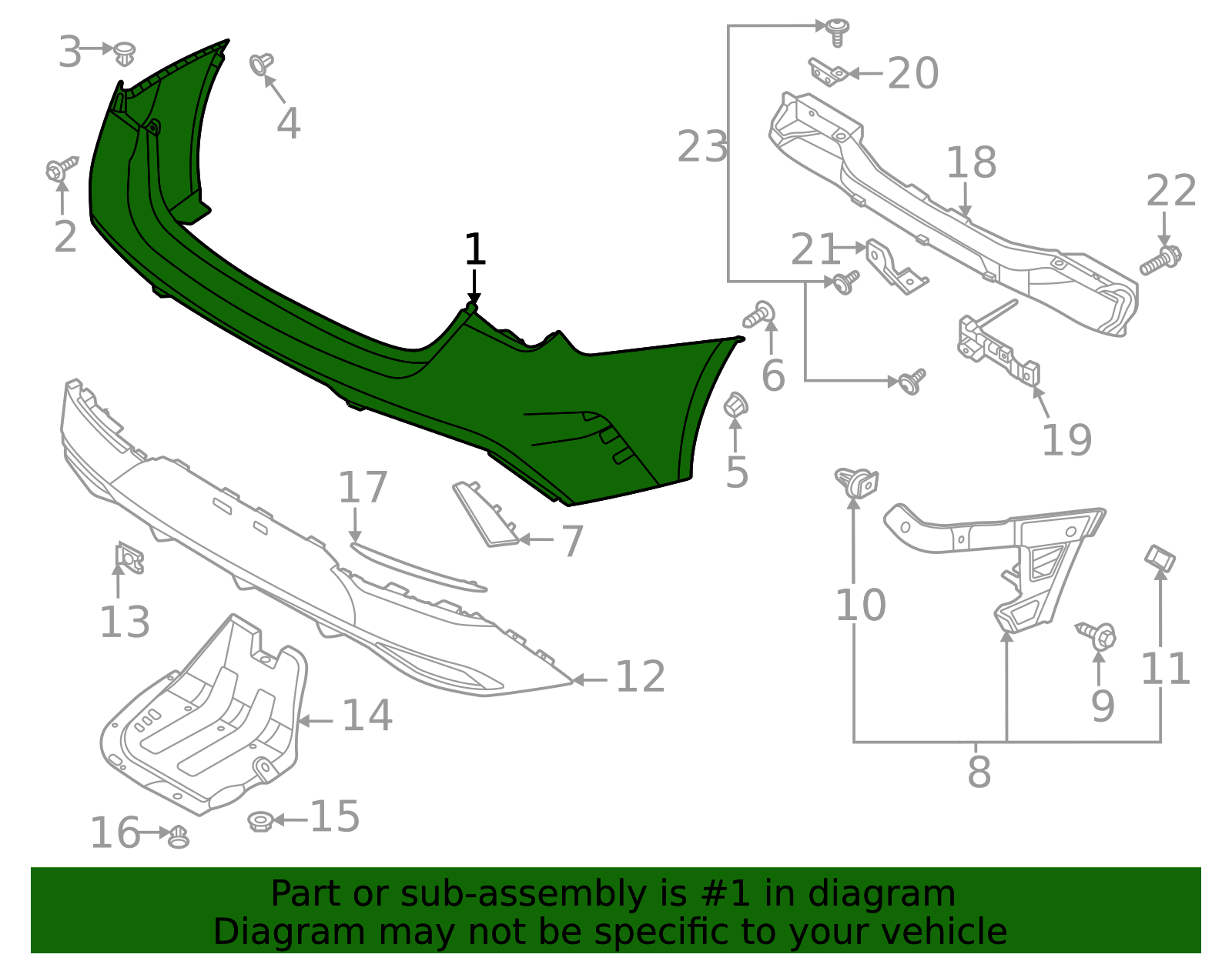 86610-L3000 - Bumper Cover 2021-2024 Kia K5 | Kia.Parts Store