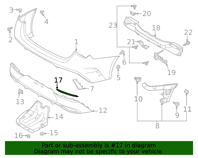 92405-L2000 - Reflector 2021-2024 Kia K5 | Kia.Parts Store