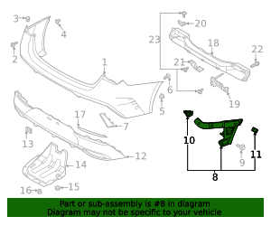 86651-L3000 - Side Bracket 2021-2024 Kia K5 | Kia.Parts Store