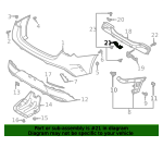 86636-L3000 - Impact Bar Lower Bracket 2021-2024 Kia K5 | Kia.Parts Store