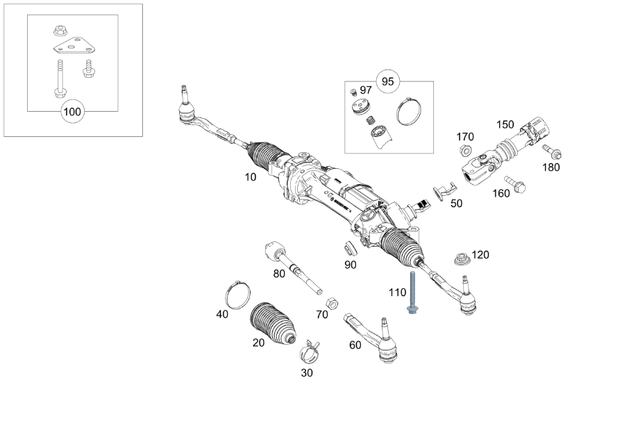 Thrust Piece 205-460-37-03 | Mercedes-Benz Parts