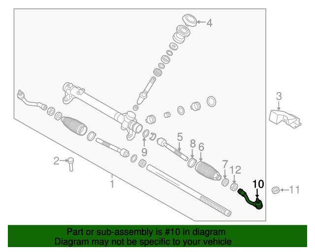Genuine Outer Tie Rod for 2016-2019 Hyundai Sonata | Part# 56820-E6000 ...