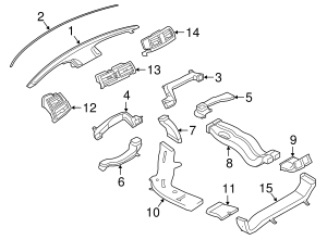 64229270516 - 2014-2019 BMW Vent Grille (64-22-9-270-516) | BMW of ...