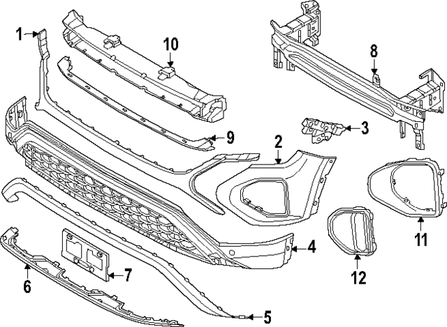 2024 Volkswagen Atlas Air Guide 3CN-853-665-G-YN9 | OEM Parts Online