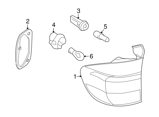 63217200819 - 2007-2010 BMW X5 Tail Lamp Assembly (63-21-7-200-819 ...