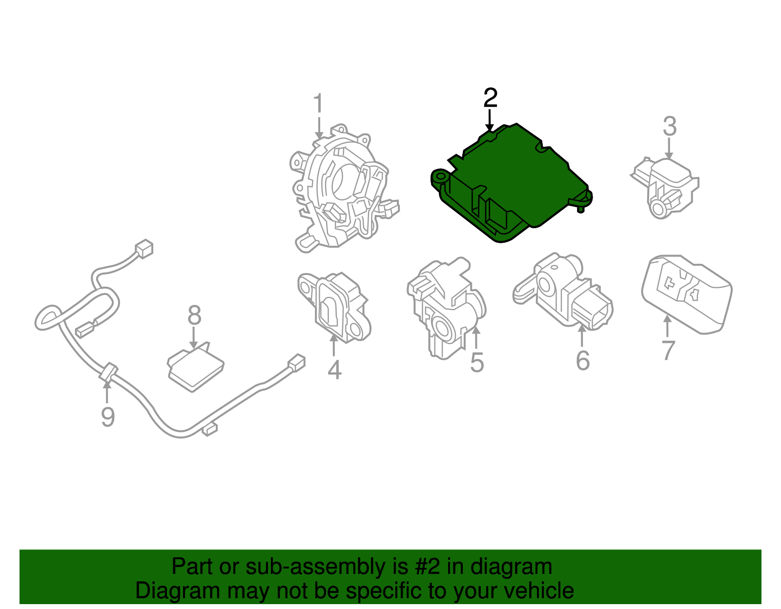 2014-2015 Nissan Pathfinder Sdm Module 98820-3KB9B | Team Nissan Inc.