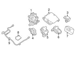 2013-2020 Nissan Pathfinder Side Impact Sens Bracket 98874-3JA0A ...
