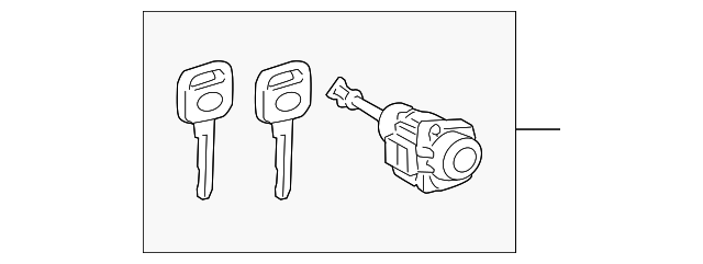 2013-2018 Toyota RAV4 Door Lock Cylinder 69052-42170 | Toyota Parts Center