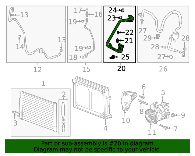 2019 Buick LaCrosse Air Conditioning Evaporator Core 84394082 ...
