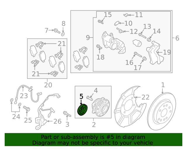58980-P2100 - ABS Wheel Speed Sensor 2021-2024 Hyundai | AutoNation Parts