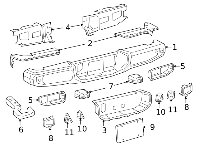 2020 Jeep Gladiator Trim Bezel - Passenger Side (RH) 68355490AA ...
