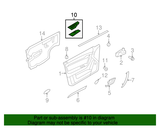 2007-2008 Chevrolet Aveo Switch Bezel - Driver's Side (LH) 96652180 ...