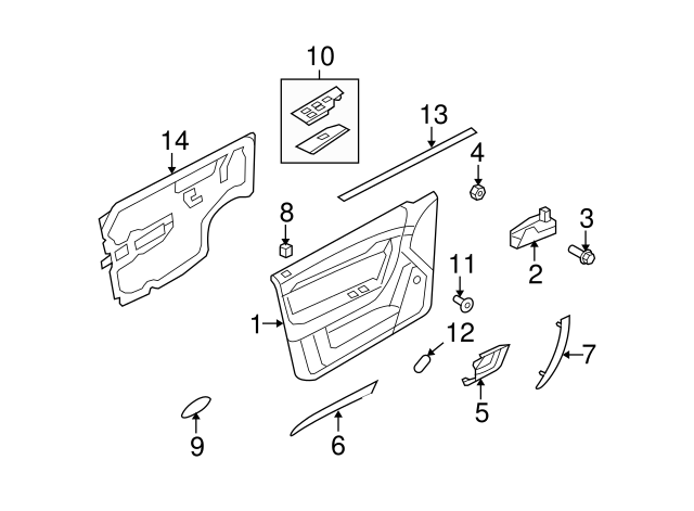 2007-2008 Chevrolet Aveo Switch Bezel - Driver's Side (LH) 96652180 ...