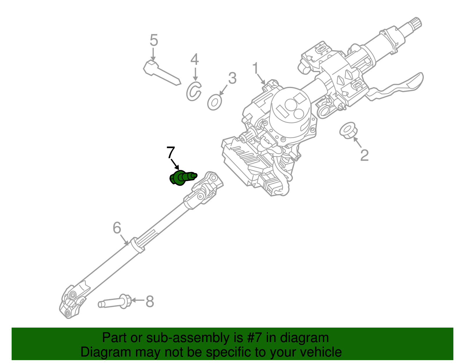 56415-2H000 - Intermediate Shaft Lower Bolt 2011-2025 Kia | Kia.Parts Store