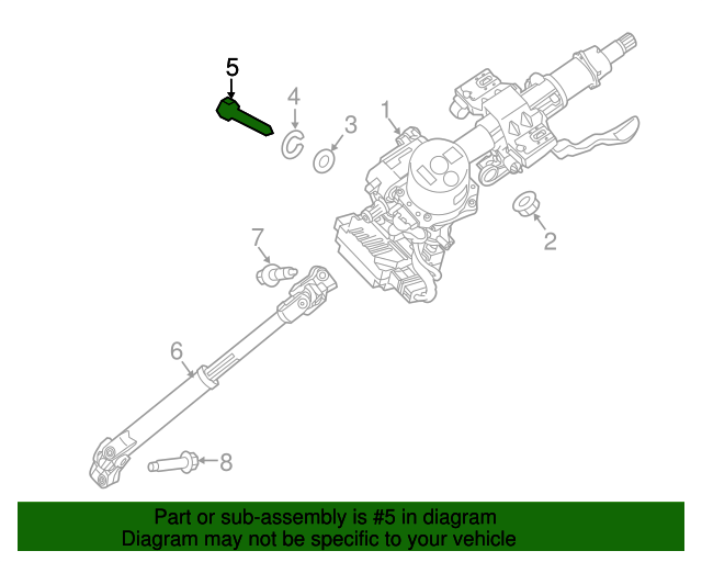 56315-3X000 - Steering Column Bolt 2012-2022 Kia | Kia.Parts Store
