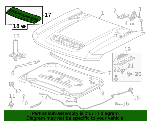 84589744 - Black Hood Ornamentation Vent 2021-2023 Chevrolet | Gateway ...