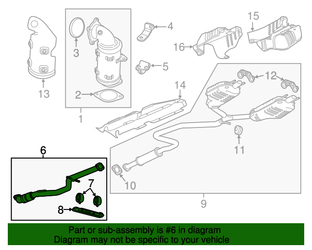 2016-2022 GM Exhaust Front Pipe 84413390 GM | GMPartsDirect.com