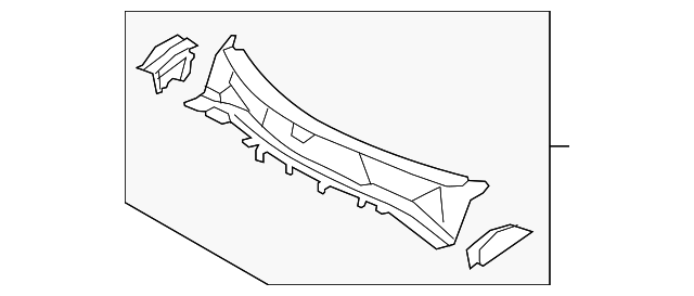 2008-2013 Toyota Highlander Cowl Panel 55700-0E040 | Toyota Parts