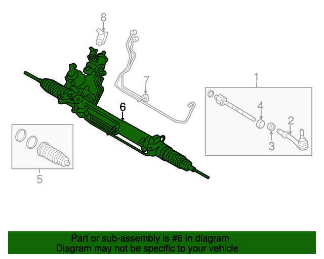 32-10-6-795-225 - Rack And Pinion Assembly - 2009-2013 BMW | Wholesale BMW