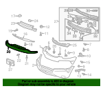 2008-2015 GM Front Bumper Fascia Outer Air Deflector 20918832 ...