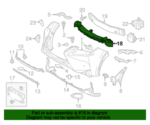 2015-2017 Lexus Energy Absorber 52614-78020 | OEM Parts Online
