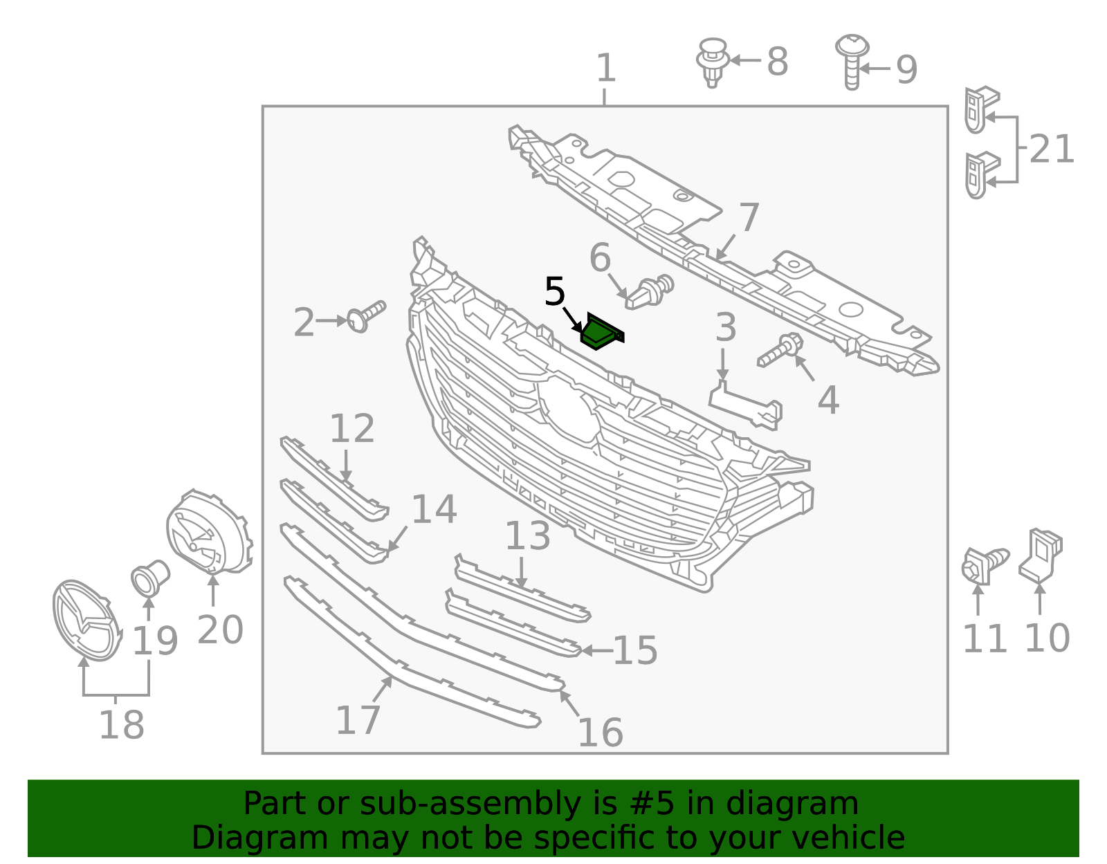 D24H-50-151A - Inner Bracket 2019-2021 Mazda CX-3 | Florida Mazda Parts