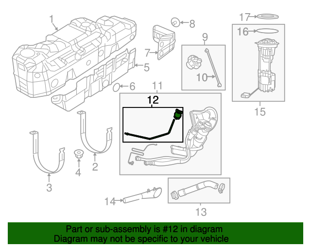 2014-2018 Ram 1500 Vapor Filter 52029805AB | TascaParts.com