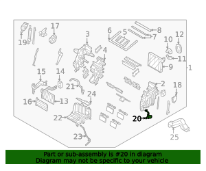 2021-2024 Hyundai HVAC Evaporator Temperature Switch 97614-P2000 | OEM ...
