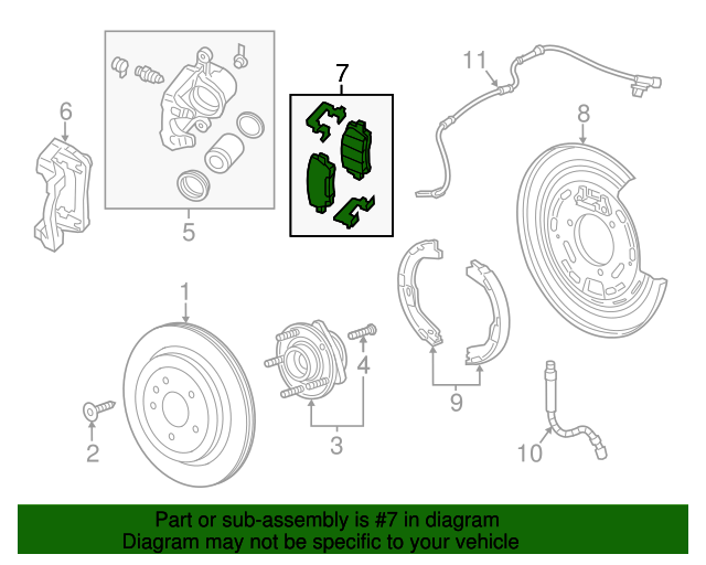 23316762 GM Rear Disc Brake Pad Set | GM Parts Store