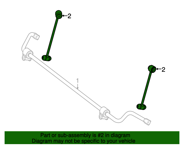 205-326-65-00 - Stabilizer Link 2015-2021 Mercedes-Benz ...