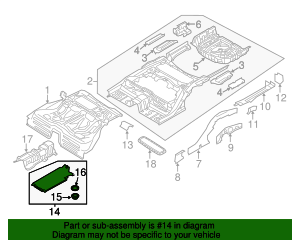 2014-2016 Hyundai Equus Under Cover 84147-3N700 | OEM Parts Online