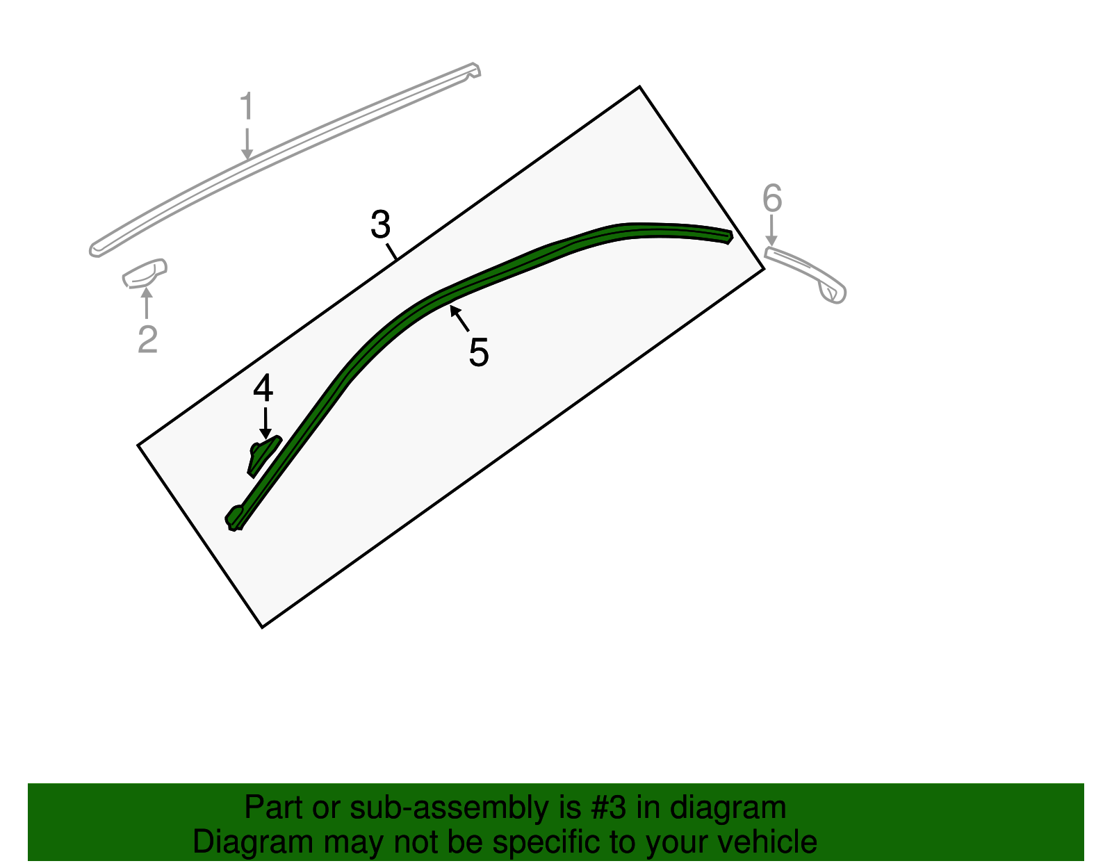 1999-2003 Acura TL Molding Assembly 72425-S0K-A01 | OEM Parts Online