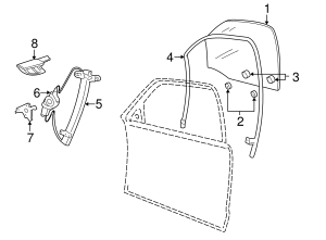 Genuine OEM Ford Part - Door Glass F5AZ-5421410-A | Genuine OEM Ford ...