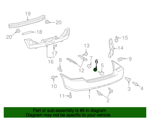90430-05013 - Bumper Cover Seal - 1999-2007 Toyota | OEM Genuine Toyota ...