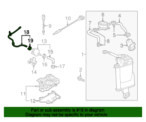 2016-2018 Audi Vacuum Hose 5Q0-133-366-H | OEM Parts Online