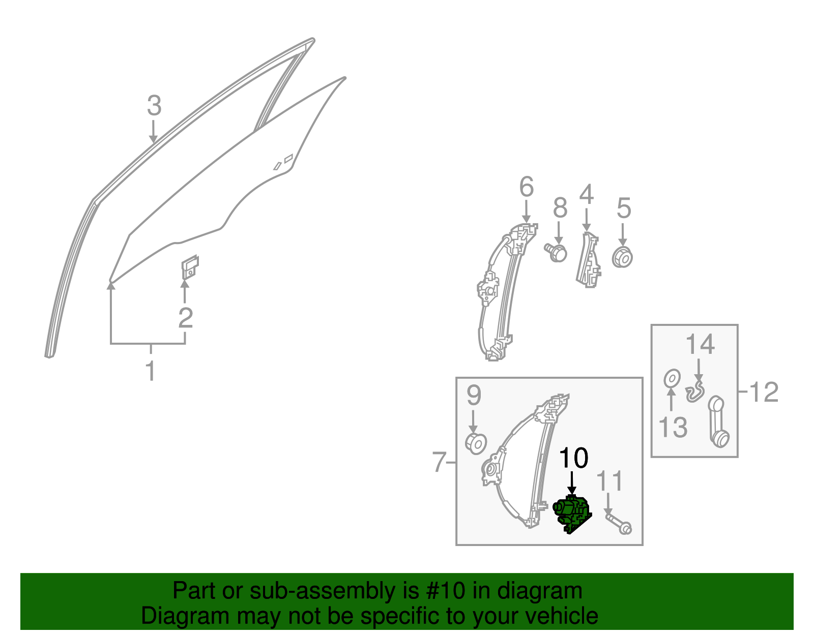 2018-2023 Kia Rio Window Motor 82450-H9010 | Retail Performance Auto Parts