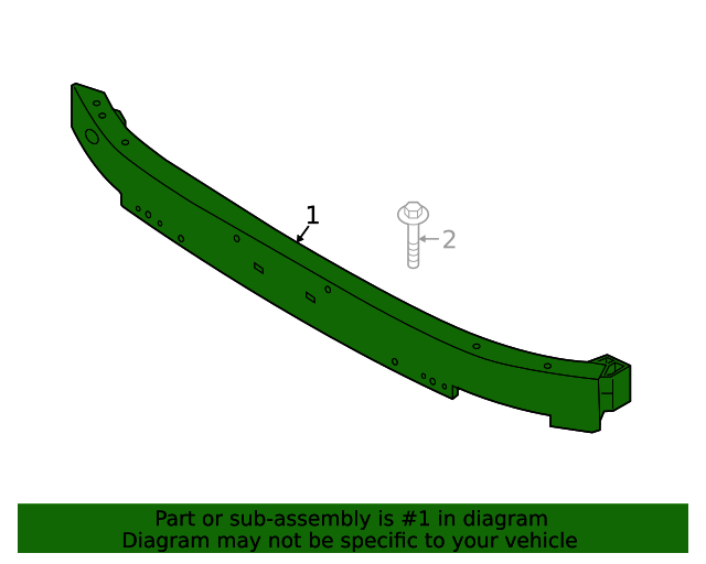 2019-2024 Volvo Bumper Impact Bar 32405272 | OEM Parts Online