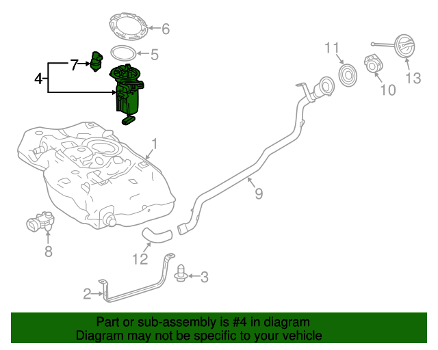 Mercedes-Benz OEM Fuel Pump Assembly Part# 246-470-09-94-64 | OEM ...
