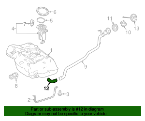 246-476-00-75 - Filler Hose 2014-2020 Mercedes-Benz | AutoNationParts.com