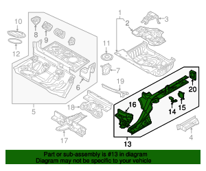 4G0-803-401-TA - Side Rail Assembly 2012-2018 Audi | AutoNationParts.com
