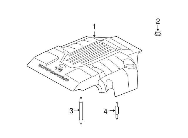 Genuine Engine Cover for 2006-2009 Land Rover Range Rover | Land Rover ...