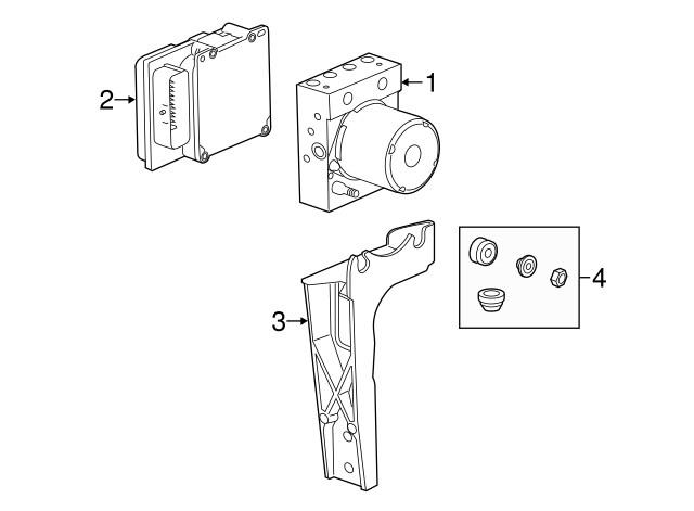 2014-2019 Chevrolet Corvette Brake Pressure Modulator Valve Assembly ...