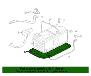 2018-2021 Jaguar F-Type Battery Tray T2R23599 | JaguarParts.com